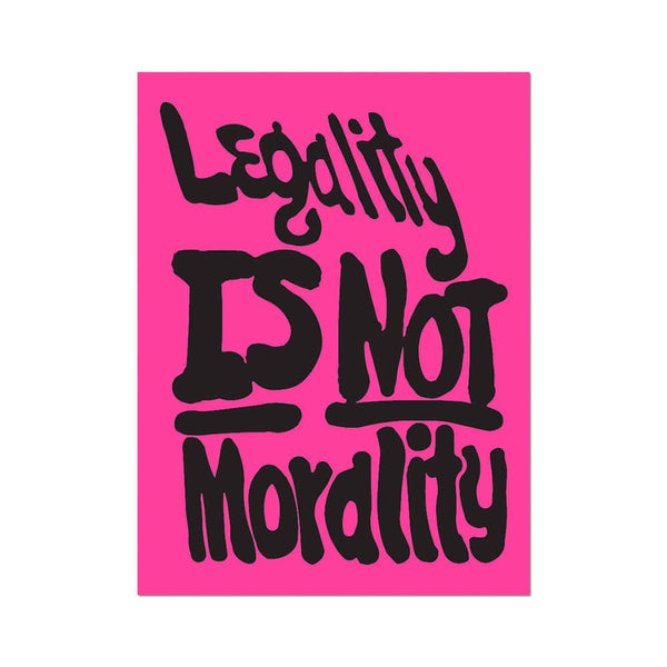 Legality is not morality by sam durant - die-cut sticker – CULTUREEDIT