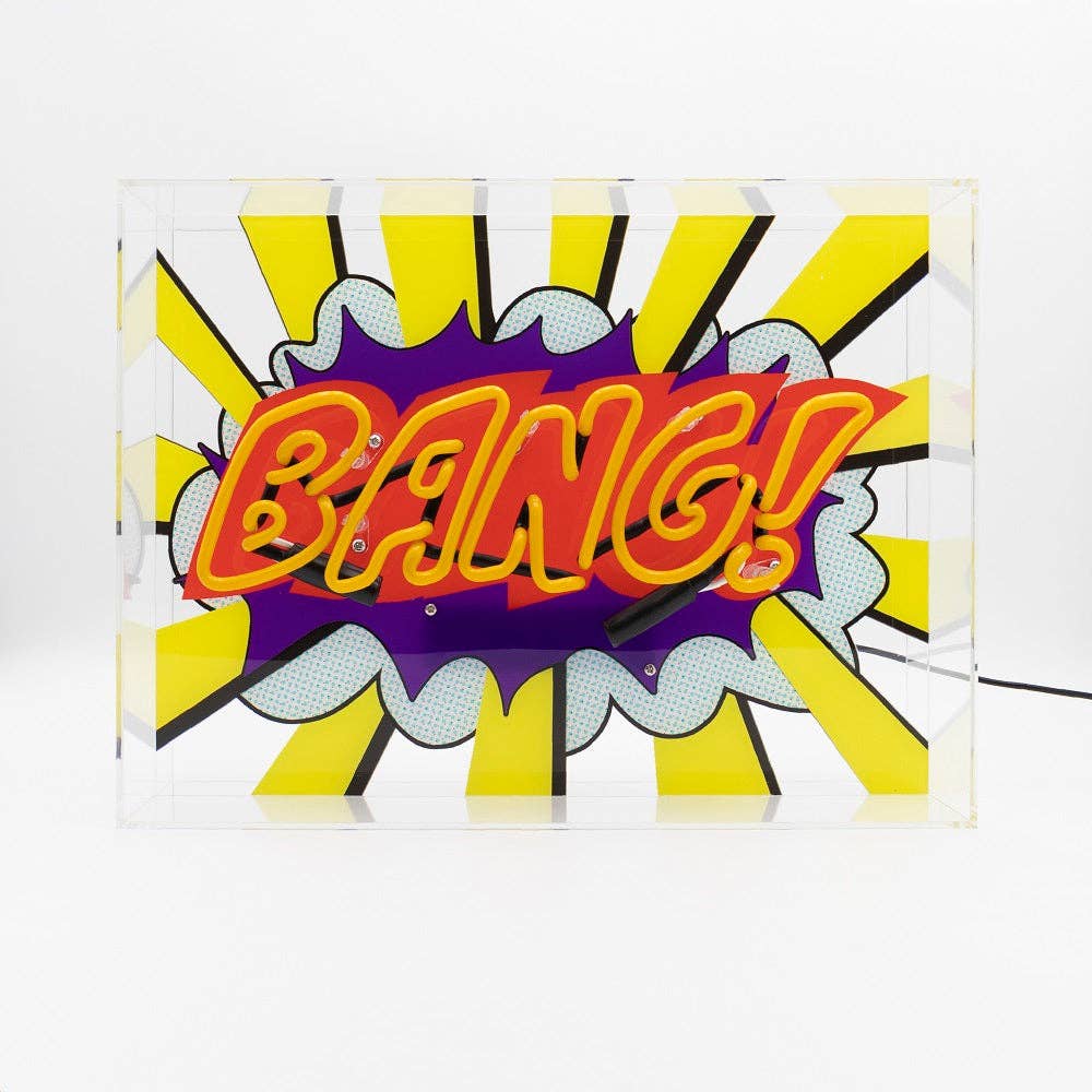 'bang!' large glass neon sign – CULTUREEDIT