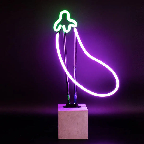 Neon 'eggplant' sign – CULTUREEDIT