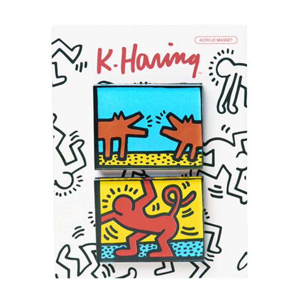 Keith haring - monkey wiggle magnet acrylic magnet set – CULTUREEDIT