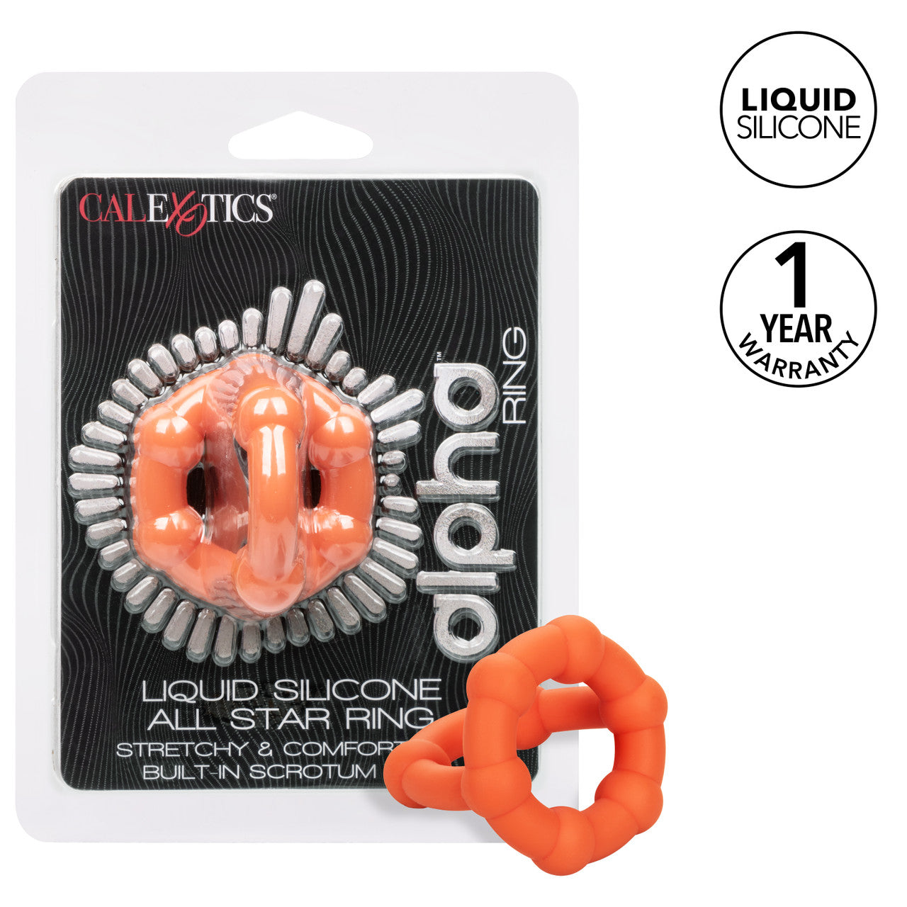 Alpha liquid silicone all star ring - orange – CULTUREEDIT