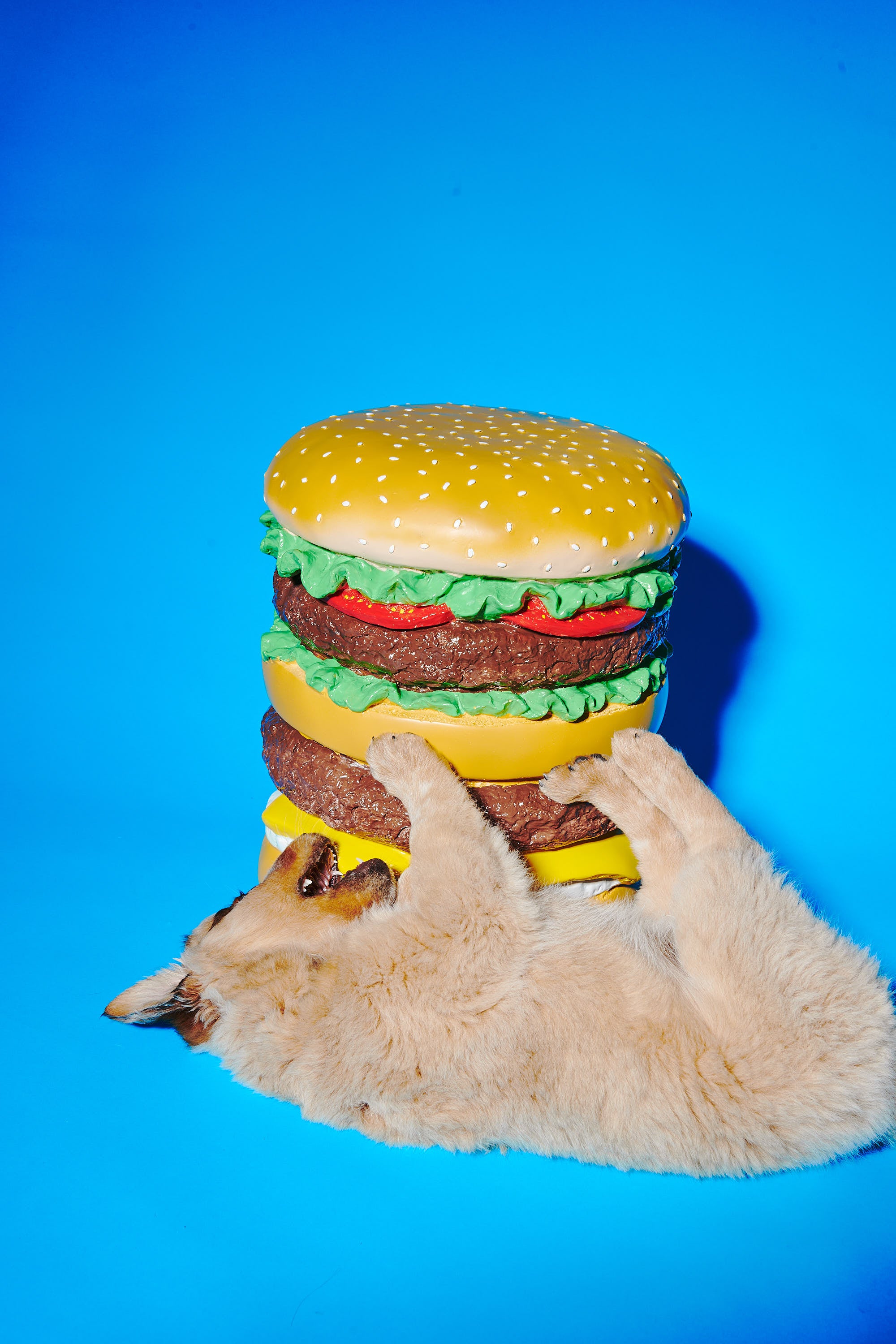 Giant hamburger stool by third drawer down – CULTUREEDIT