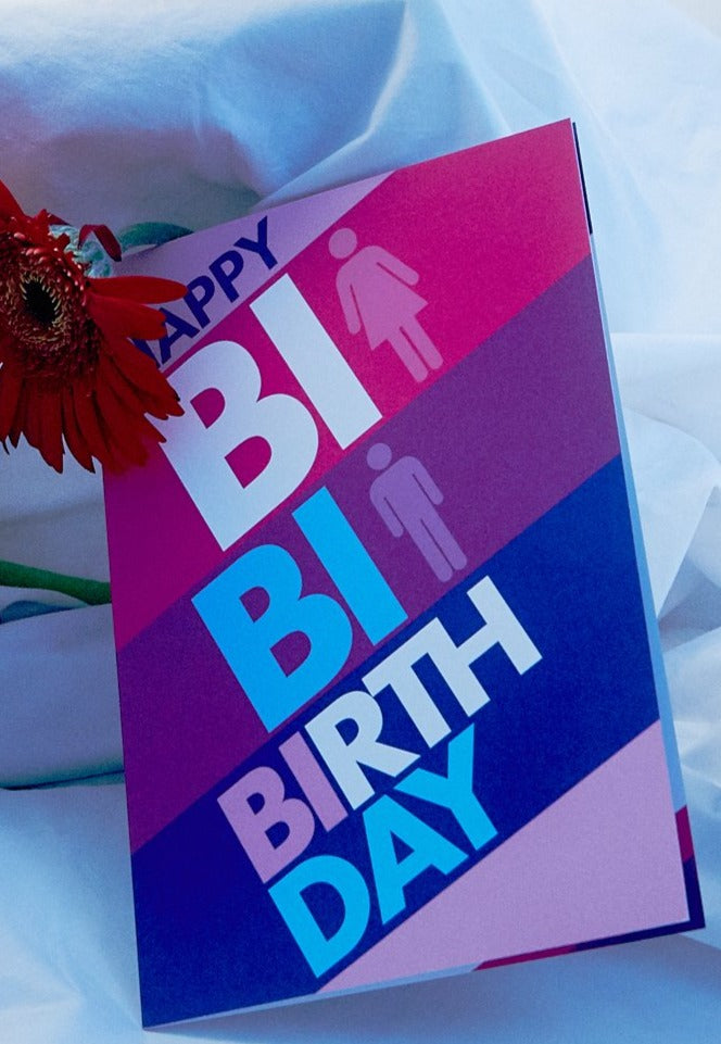 Bi birthday greeting card by kweer cards – CULTUREEDIT